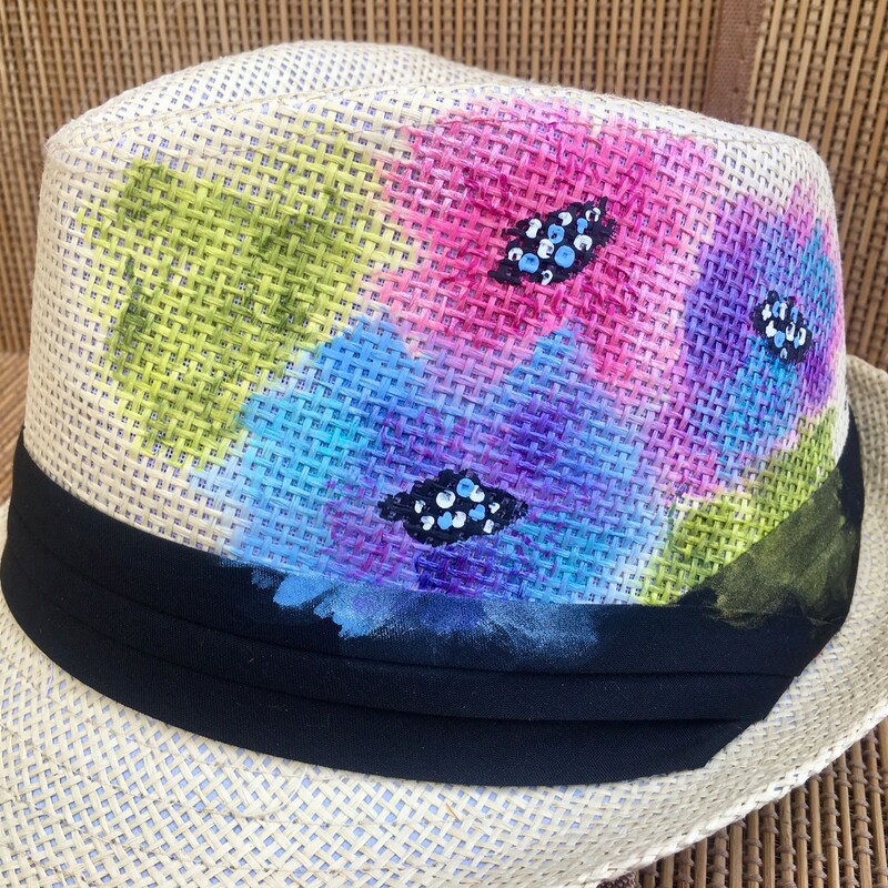 Painted Fedora Hat - Etsy
