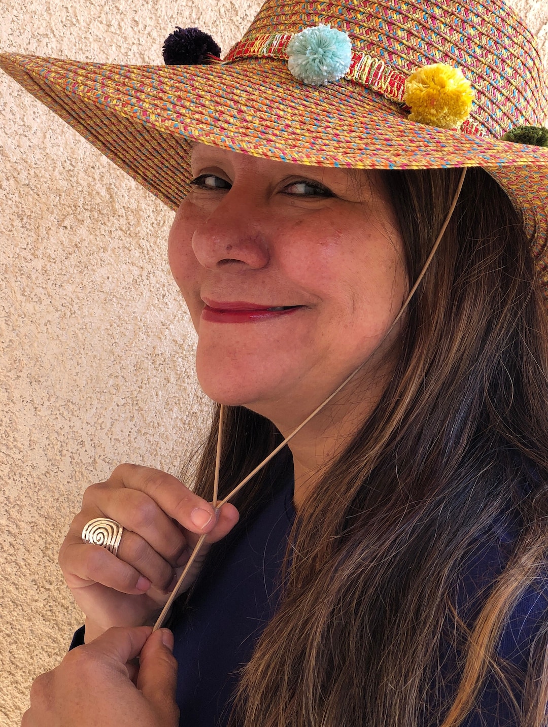 HAT CHIN STRAP Kit! - Elastic With Clear Rubber Silicon Slider - Beige ...