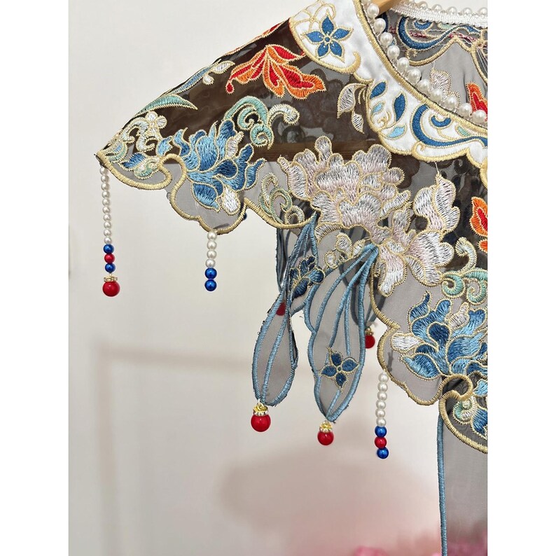 Black Peony Ribbon Hanfu Cloud Shoulder, Hanfu Ancient Style ...