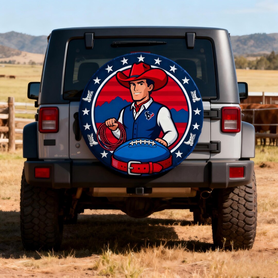 Houston Texans NFL Spare Tire Cover – Waterproof Tire Protector for Jep ...
