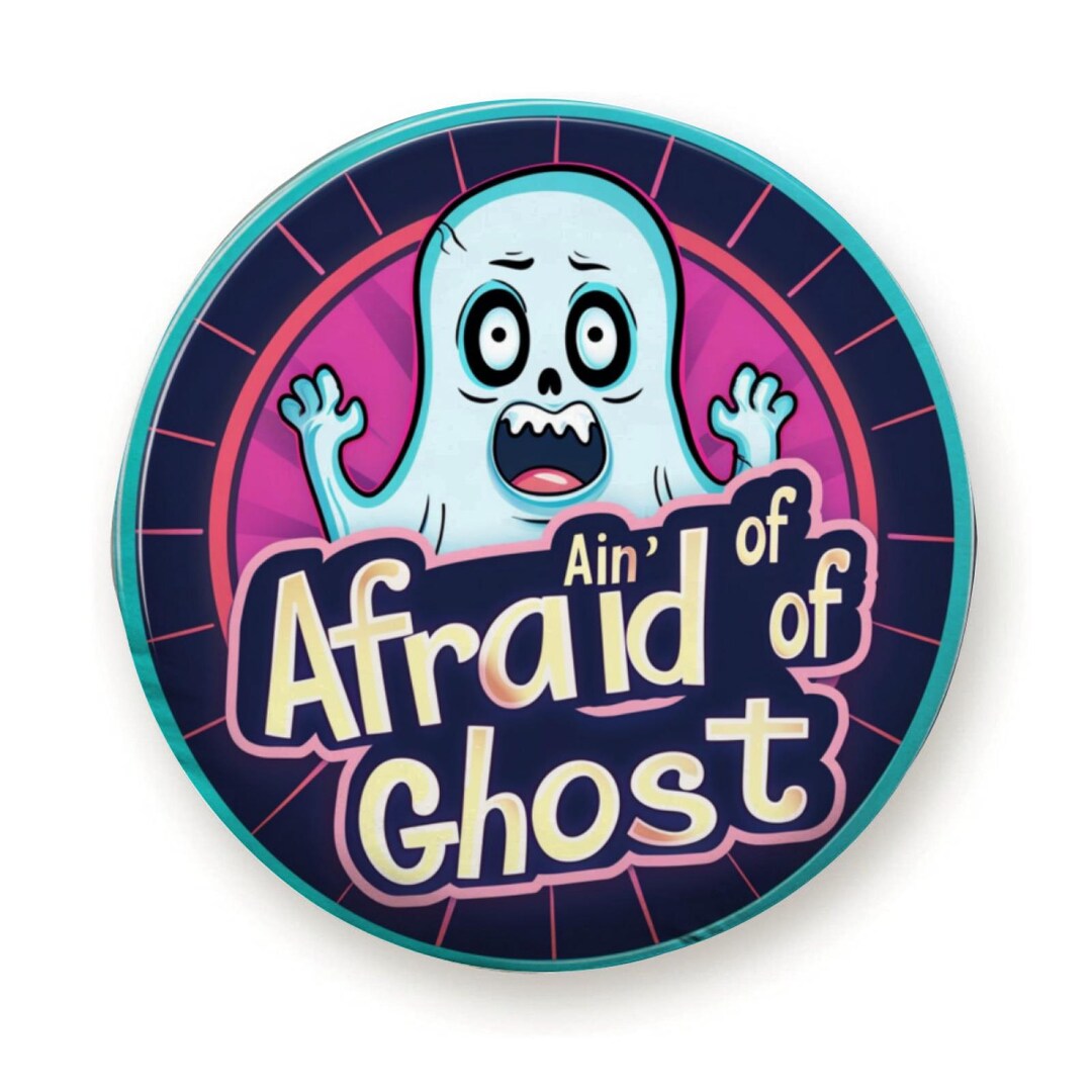 Halloween Funny Ghost Spare Tire Cover, “ain’t Afraid of Ghost” Cartoon ...