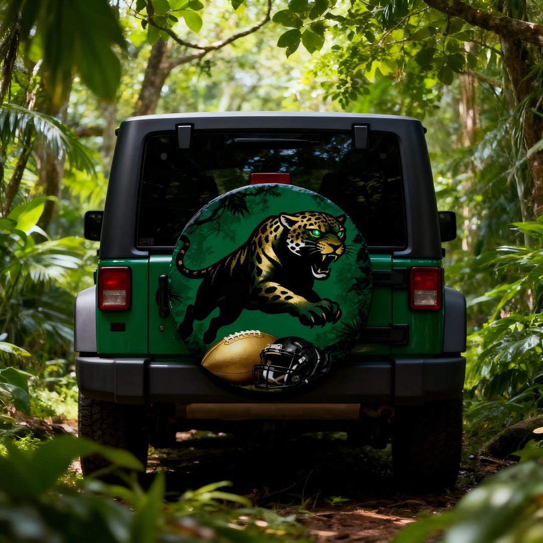 Jacksonville Jaguars NFL Spare Tire Cover – Waterproof Oxford Cloth ...