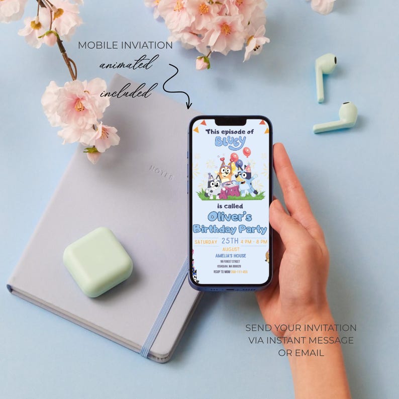 Bluey Birthday Invitation, Birthday Invitation, Birthday Boy Party ...