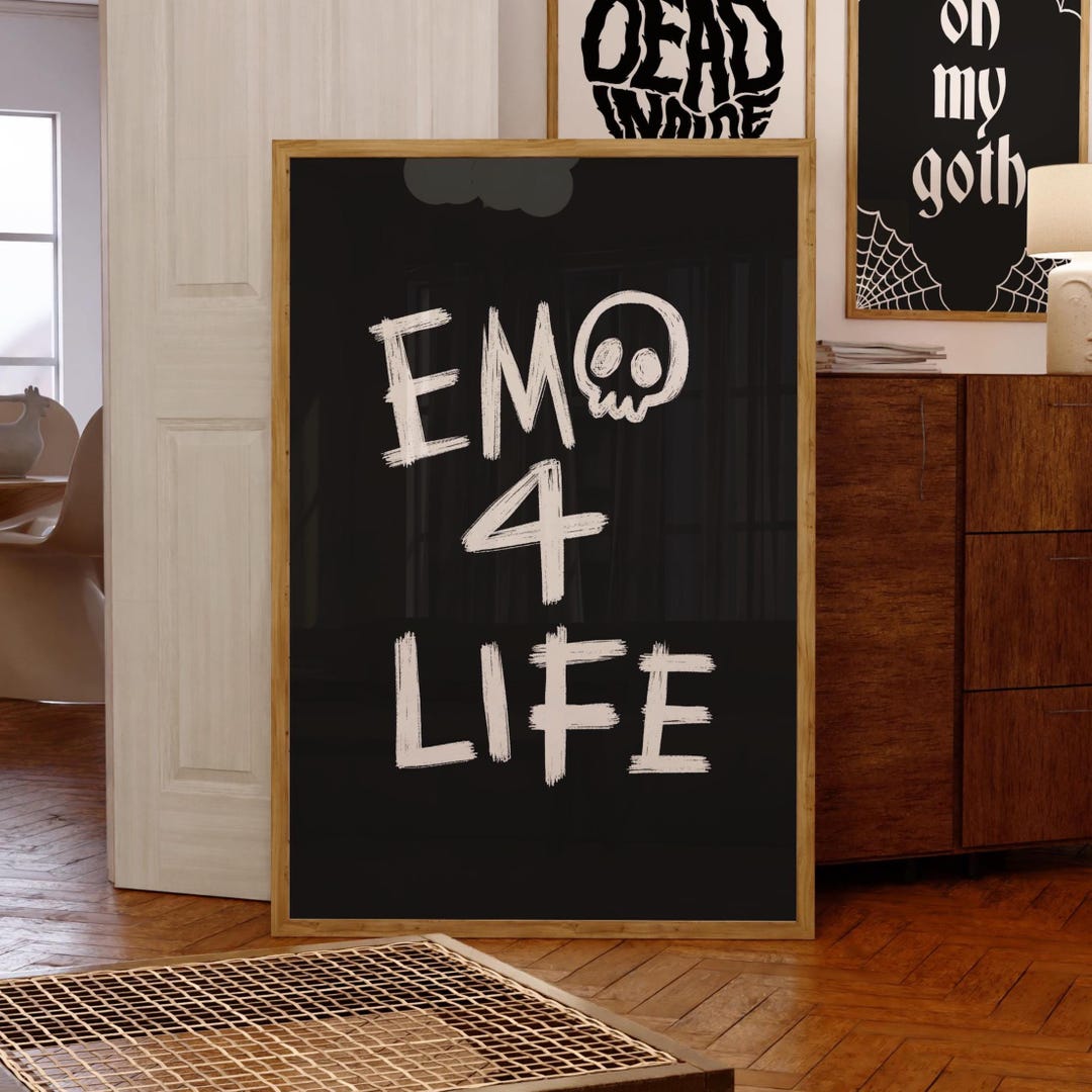 Emo 4 Life Print - Instant Download - Alt Printable Poster - Elder Emo ...