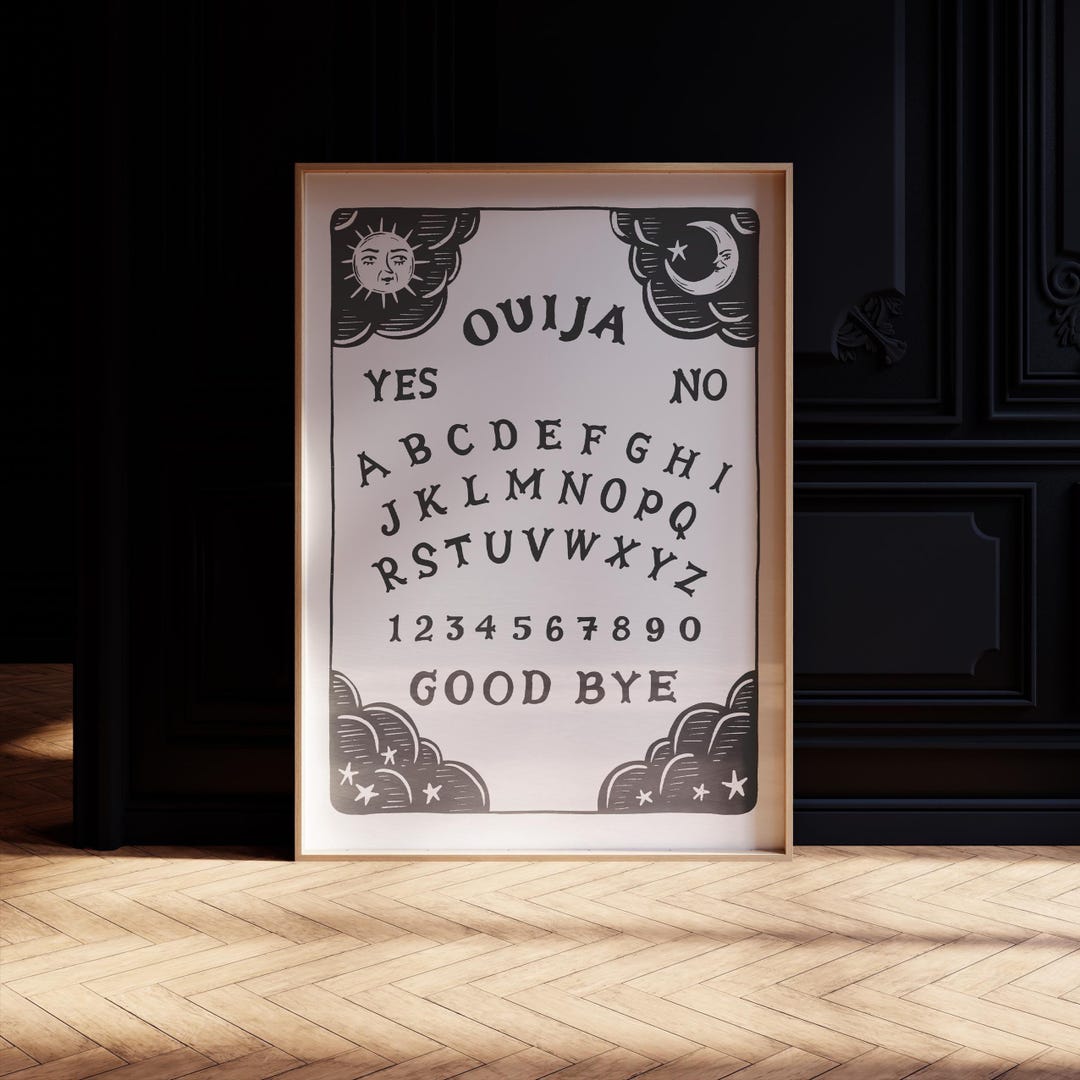 Ouija Board Printable Wall Art - Instant Download - Alt Decor - Goth ...