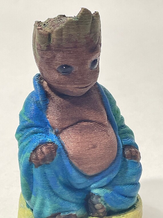 Lucky Groot Buddha or Buddah 3dPrinted spirit sloth or - Etsy