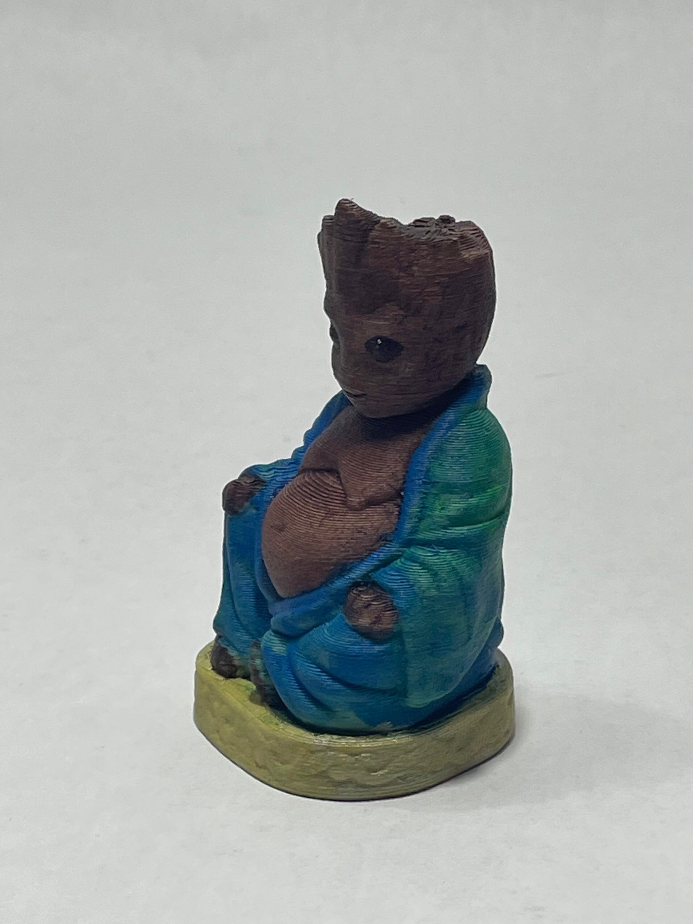 Lucky Groot Buddha or Buddah 3dprinted, Spirit Sloth or Animal, Zen ...