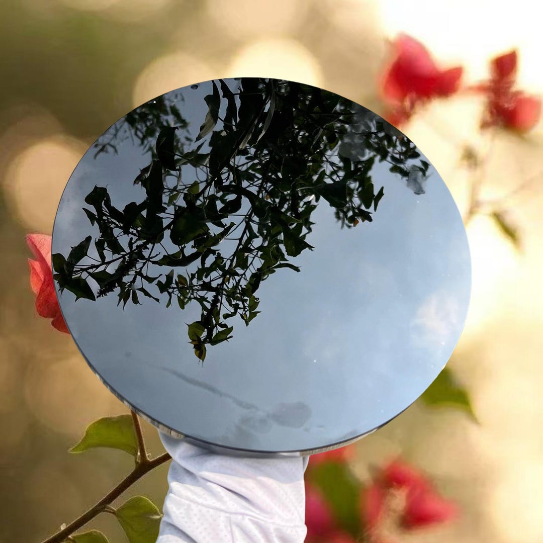 Natural Obsidian Mirror: Crystal Healing, Reiki Energy, Home Decor - Etsy