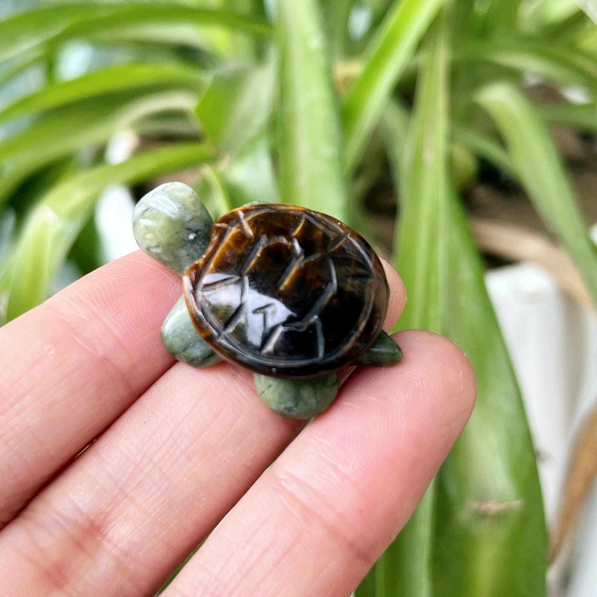 Hand-carved Quartz Crystal Turtle Figurine: Healing Gemstone Decor - Etsy