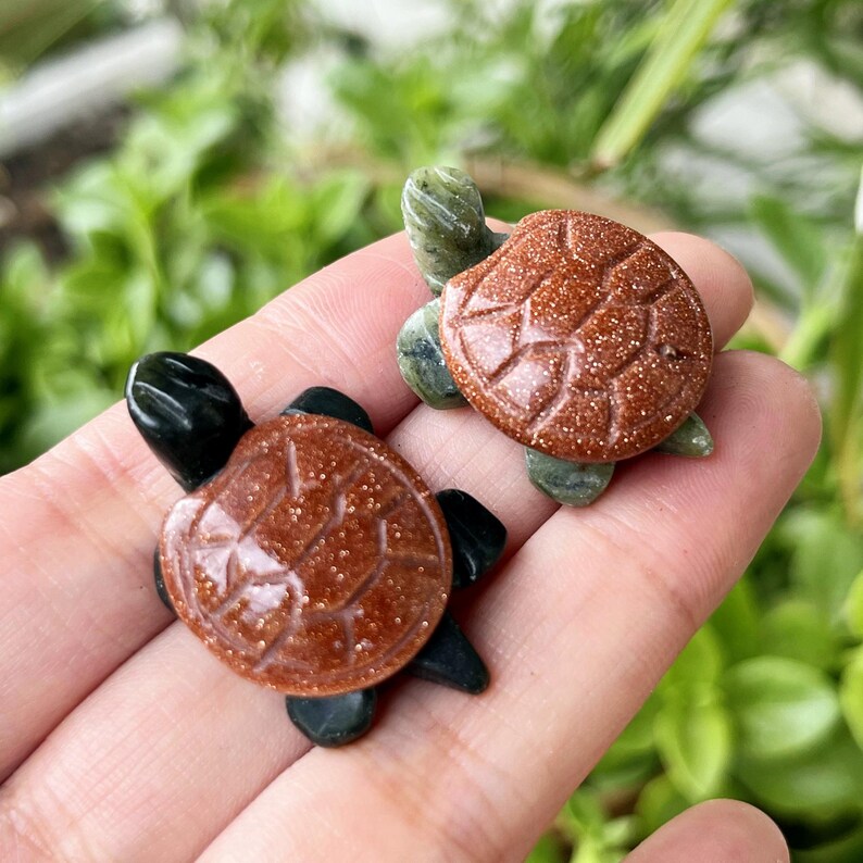 Hand-carved Quartz Crystal Turtle Figurine: Healing Gemstone Decor - Etsy