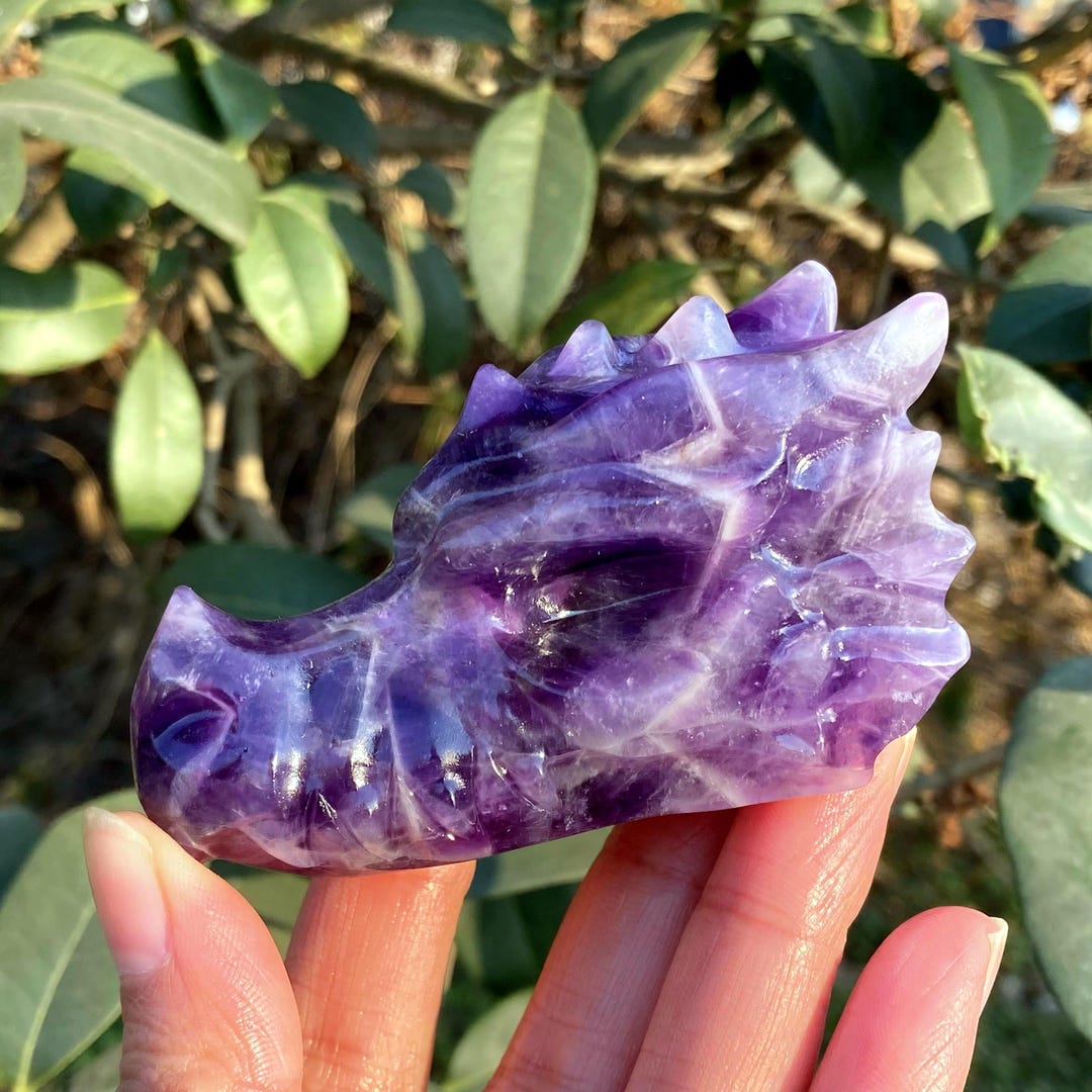 Natural Dream Amethyst Dragon,crystal Dragon,quartz Animal, Energy ...