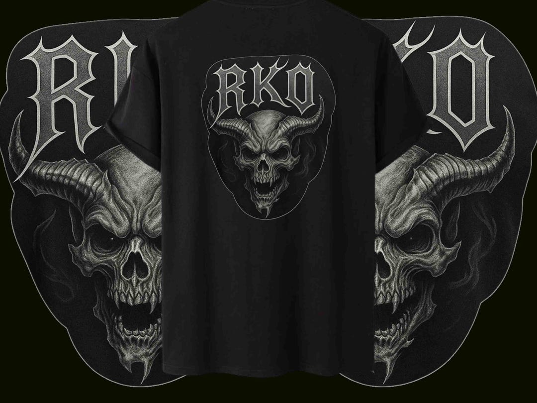 RKO Skull Svg Png | Dark Gothic Wrestling Art | Randy Orton Inspired ...
