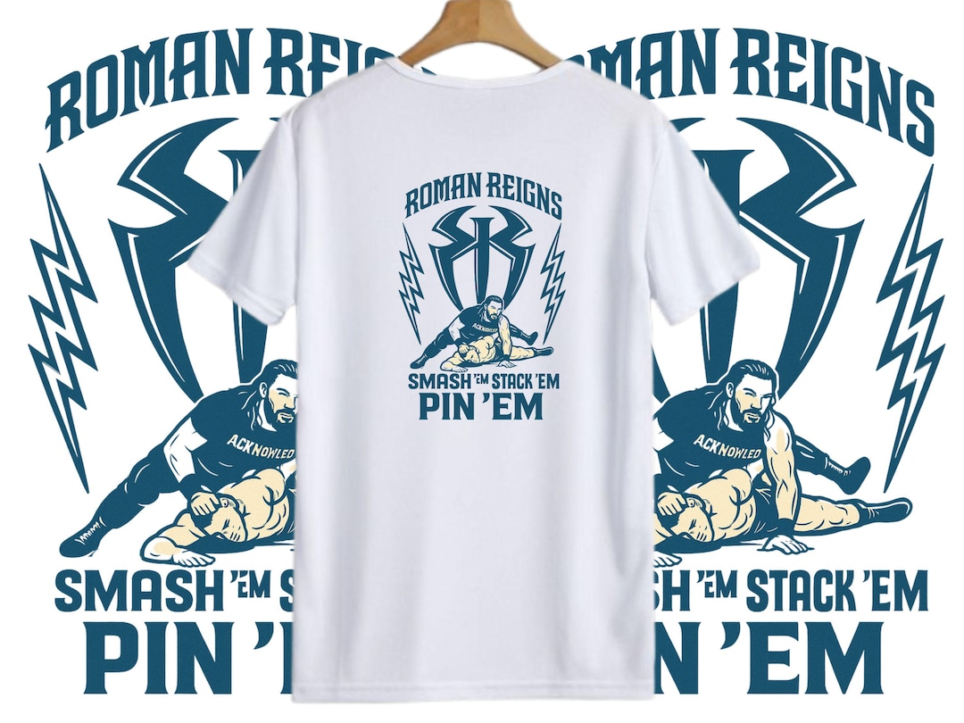 Roman Reigns Smash Stack Pin SVG PNG | WWE Wrestling Digital File for ...