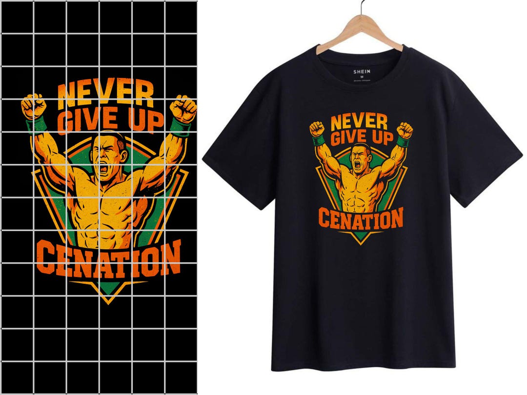 John Cena SVG PNG | Never Give up Cenation Wrestling Clipart | WWE Fan ...