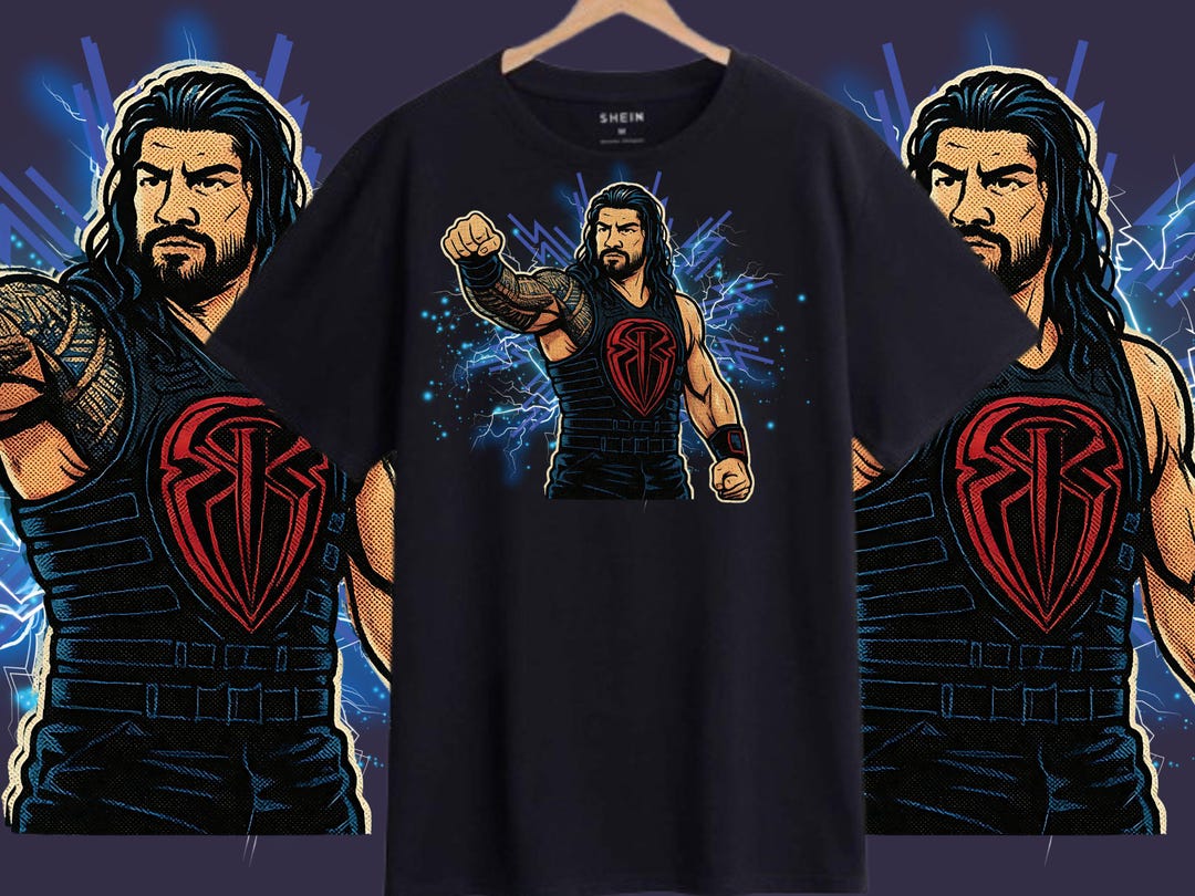 Roman Reigns Lightning Punch SVG PNG | WWE Wrestling Digital Art ...