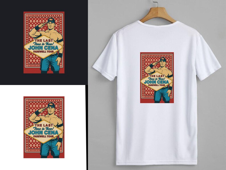 John Cena Farewell Tour PNG SVG | WWE Legend Retro Clipart | the Last ...