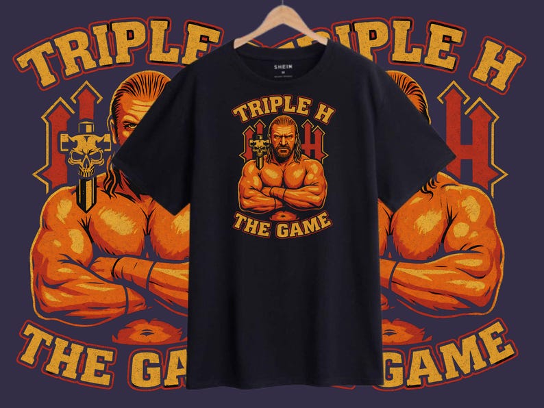 Triple H the Game SVG PNG | WWE Legend Wrestling File | Muscle Arms ...