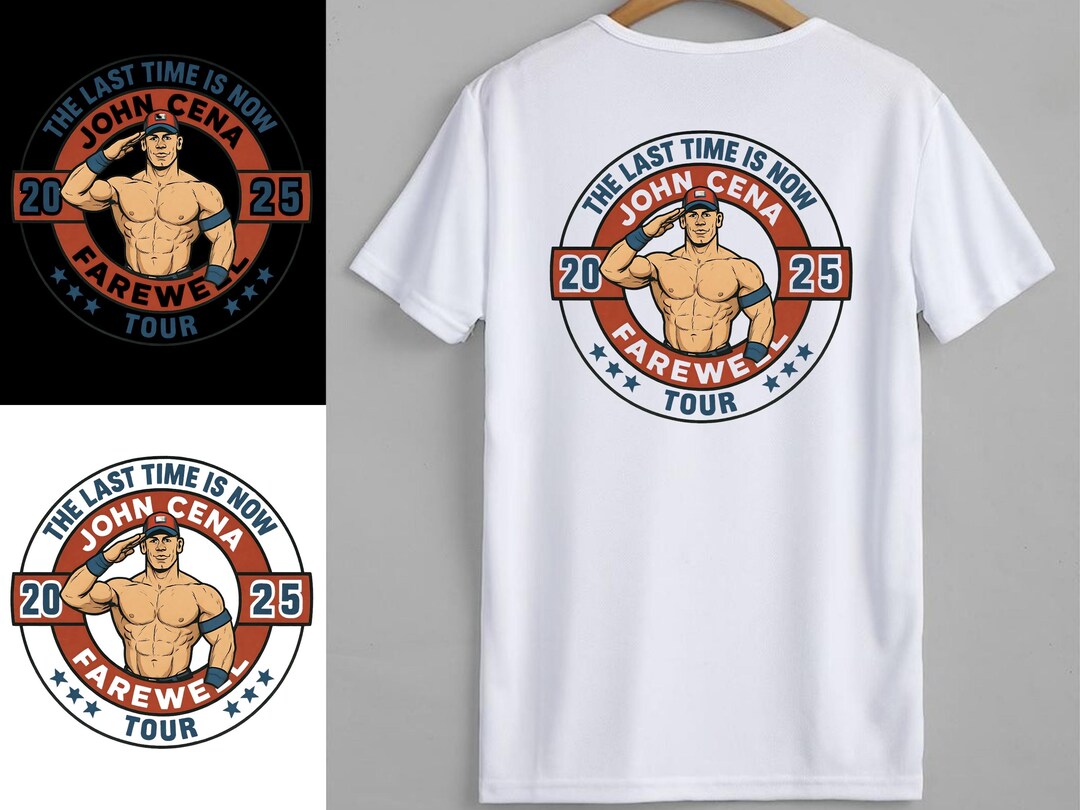 John Cena Farewell Tour 2025 PNG SVG |Wwe a última vez agora é download ...