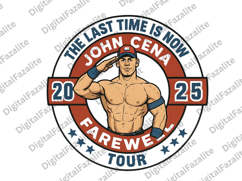 John Cena Farewell Tour 2025 PNG SVG / WWE la última vez es ahora ...