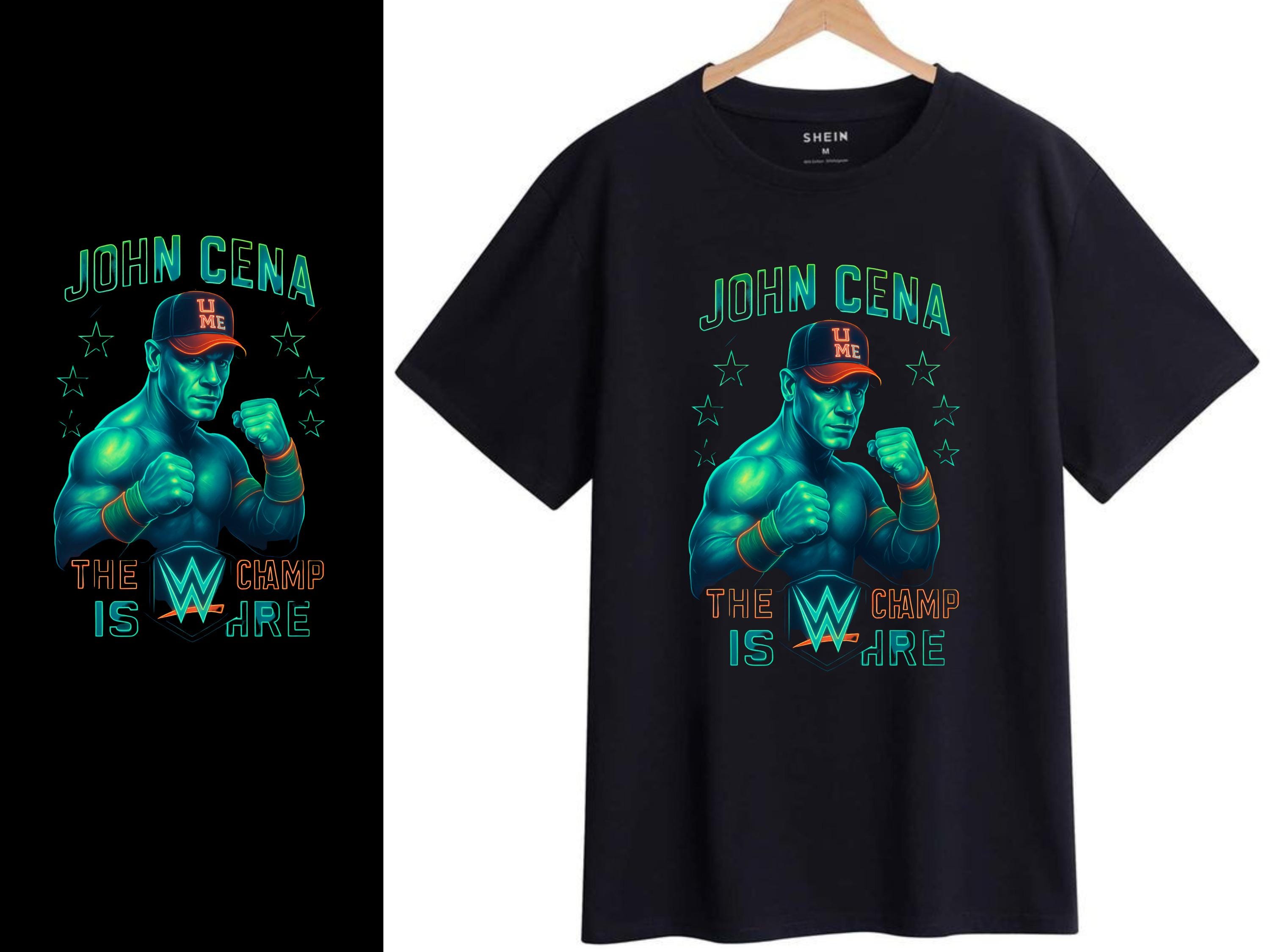 John Cena Wrestling Svg | the Champ is Here PNG | WWE Sublimation ...
