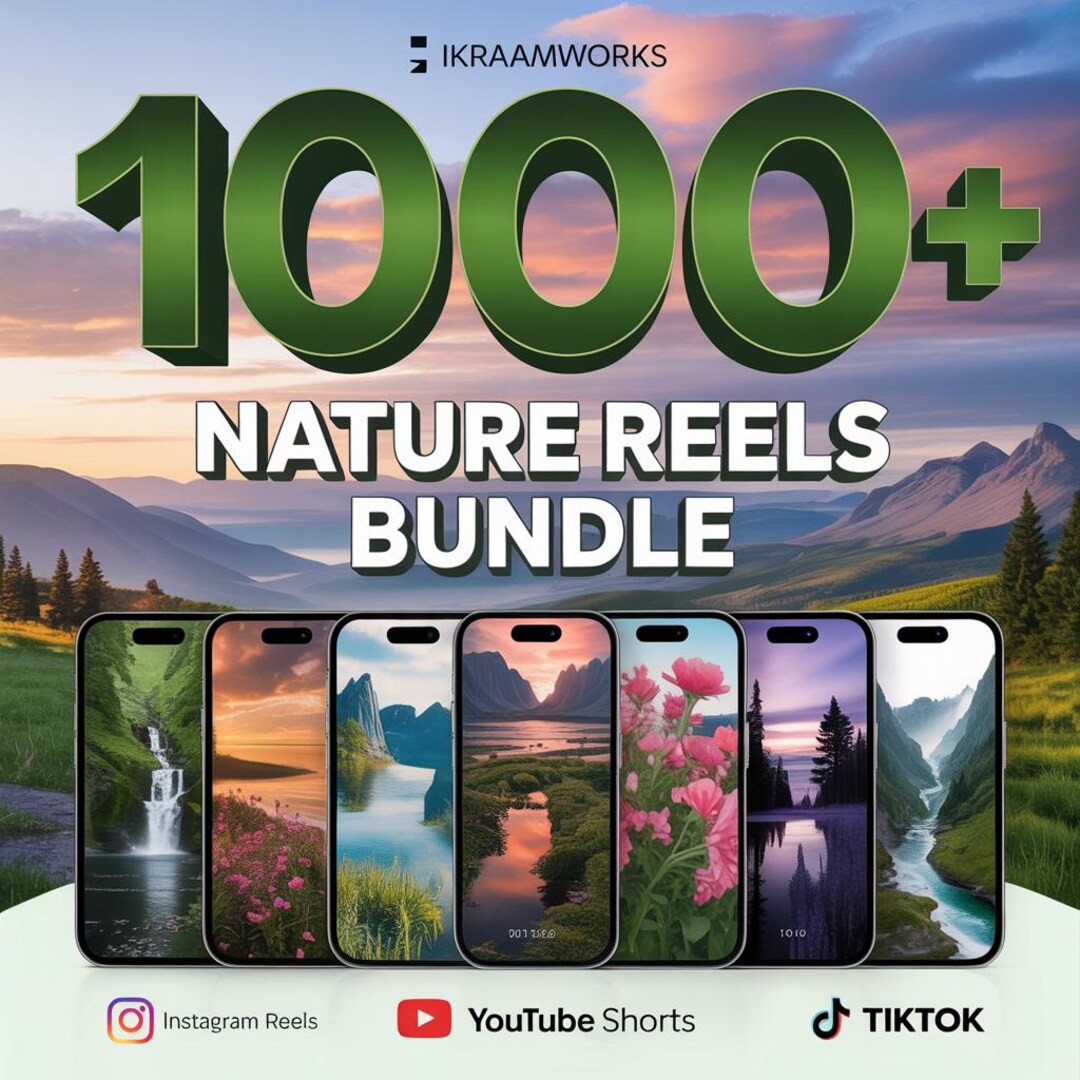 1000+ Nature Reels Videos Bundle, Nature Instagram Reels, Nature Tiktok ...