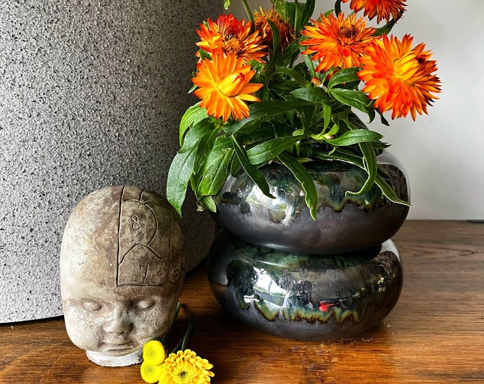 Ceramic Nesting Plant Pot | Ravens Nest Planter - Etsy