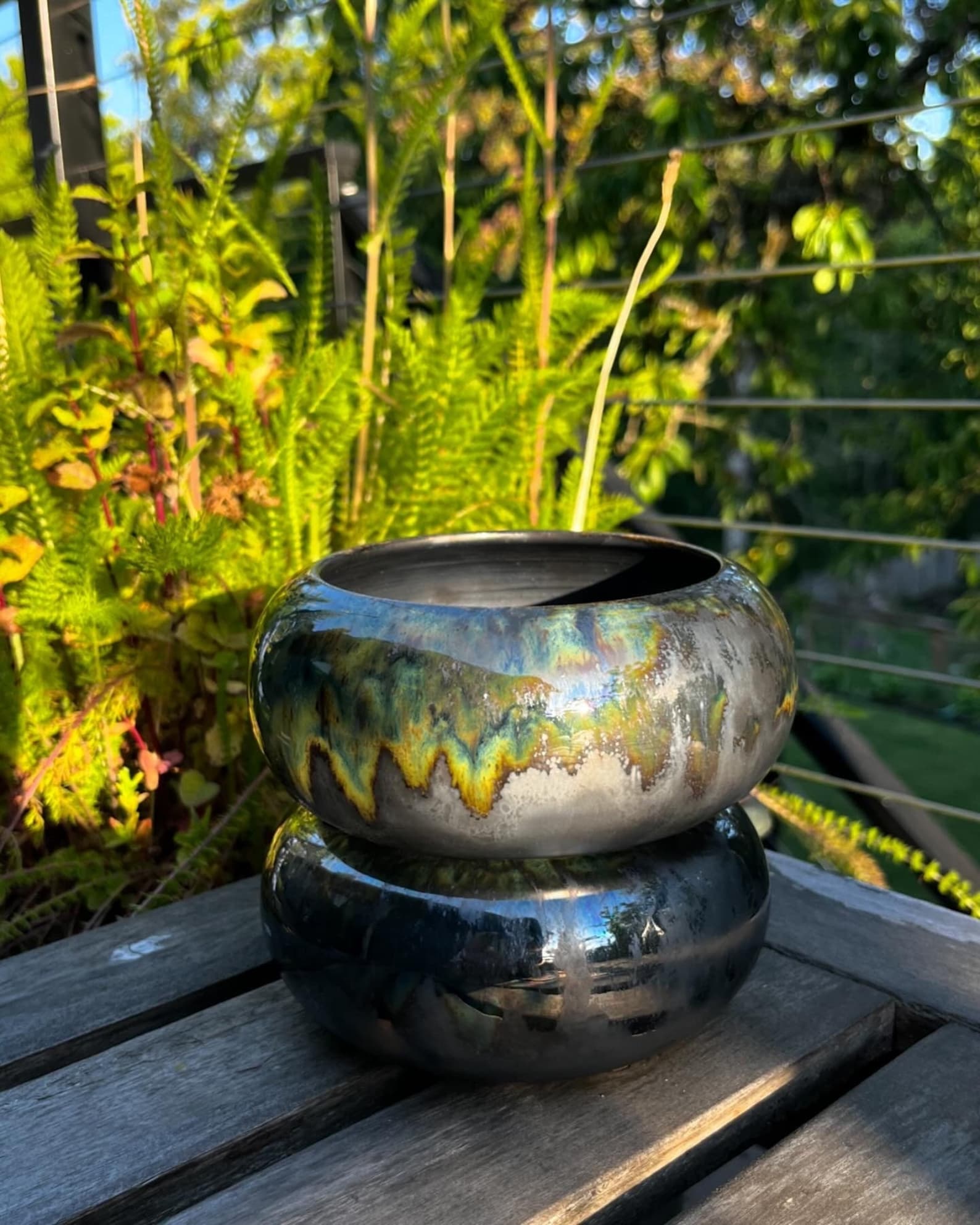 Ceramic Nesting Plant Pot | Ravens Nest Planter - Etsy