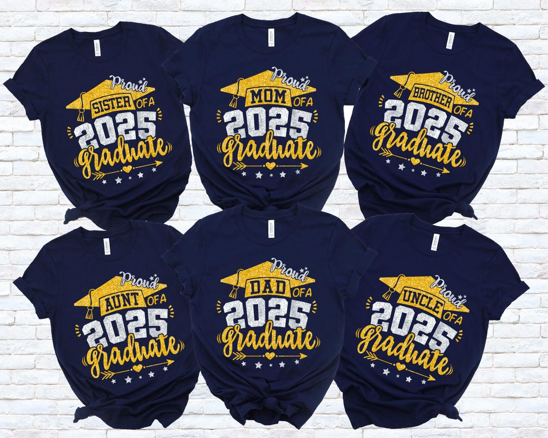 Custom Proud Family Graduate T-shirts, Custom Class of 2025 Shirt ...