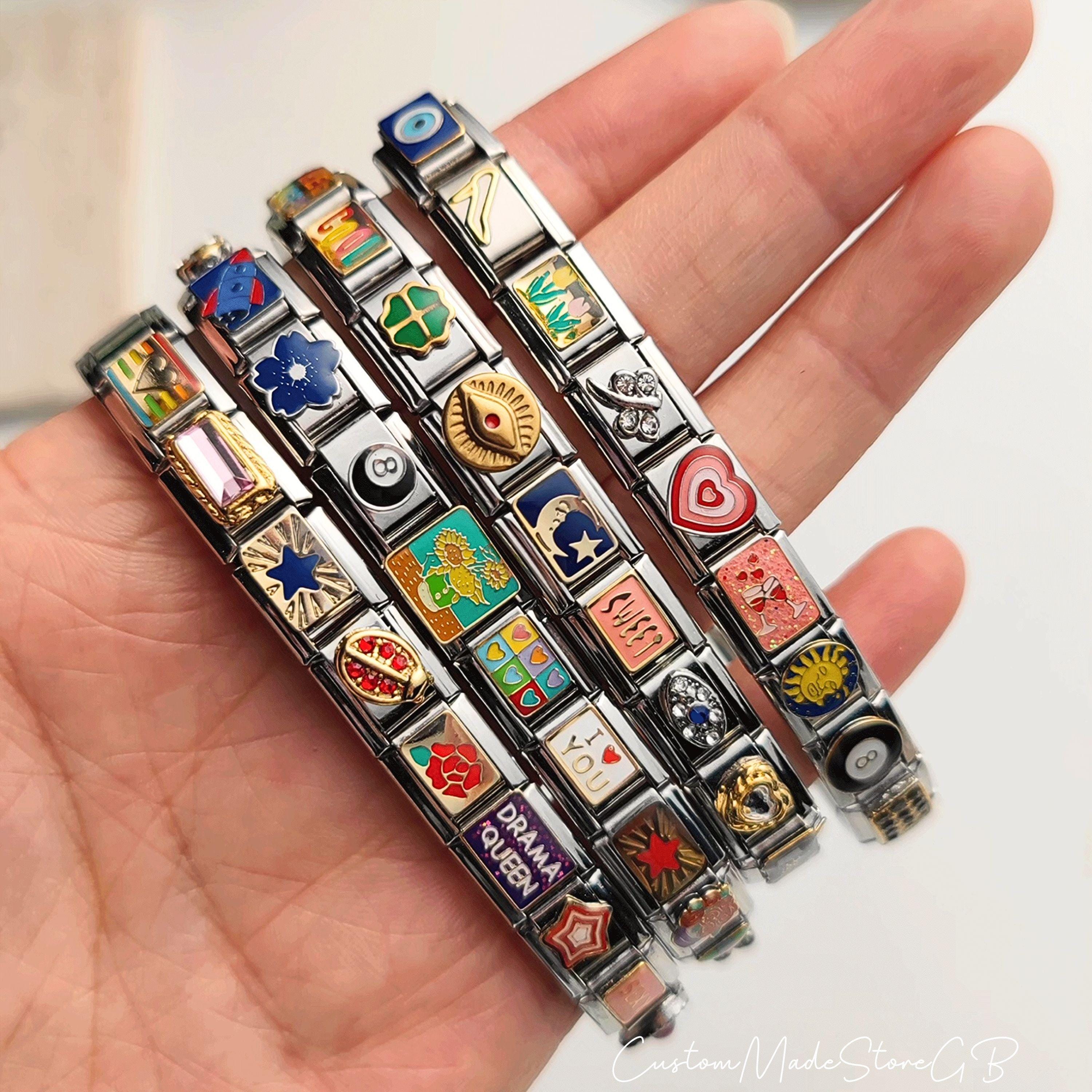 Italian Charm Bracelets, Custom Italian Charm Bracelet, Stainless Steel ...