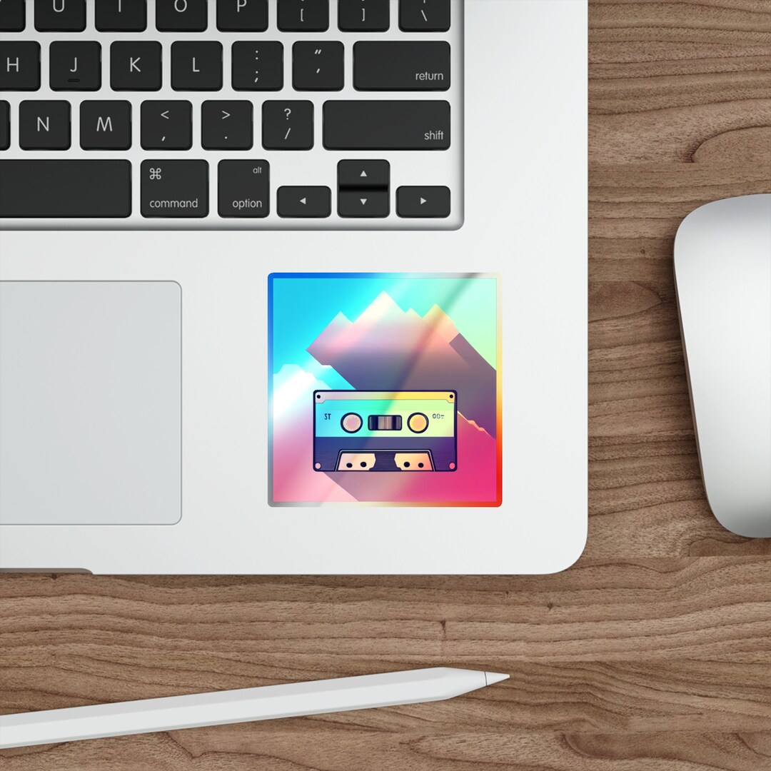Vaporwave Cassette Holographic Die-cut Stickers - Etsy