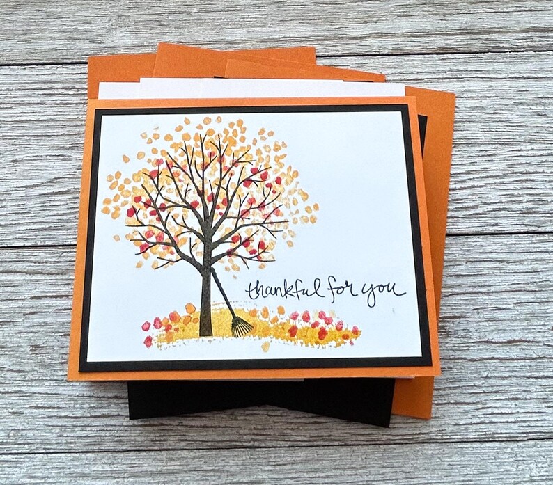 DIY Card Kit Fall Cards Autumn Card Kit Tree Cards Thinking of You ...