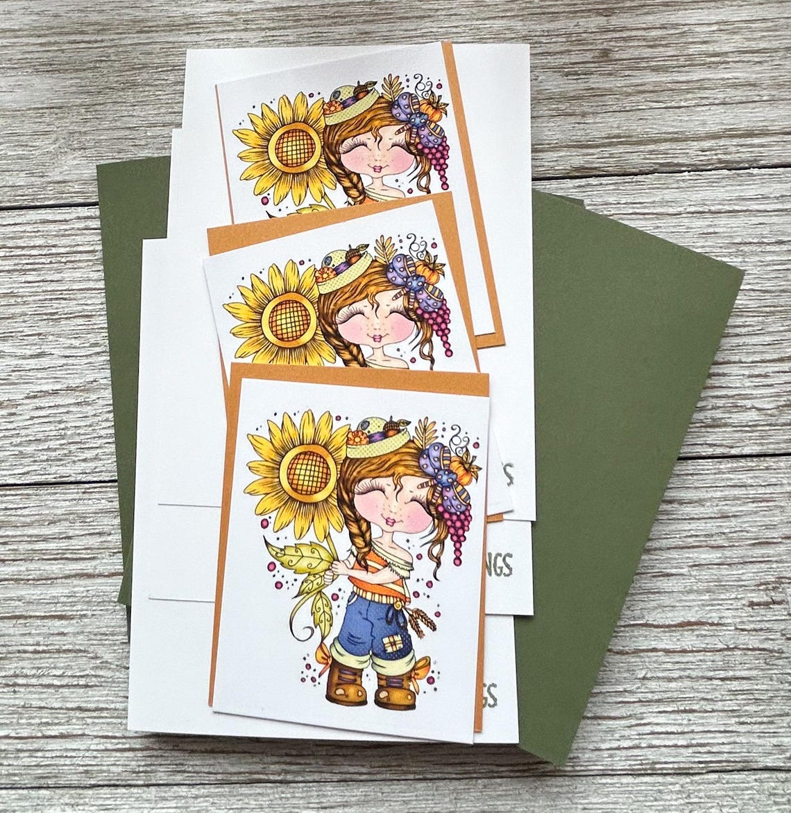 DIY Card Making Kit || Fall Cards || Autumn Cards || Sunflower Cards ...