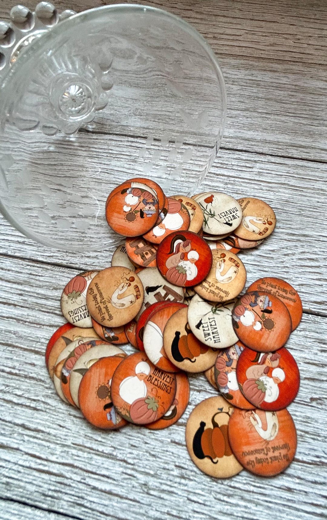 Sweet Harvest Circle Tags | Autumn Blessings, Scarecrow | 63 Pc - Etsy