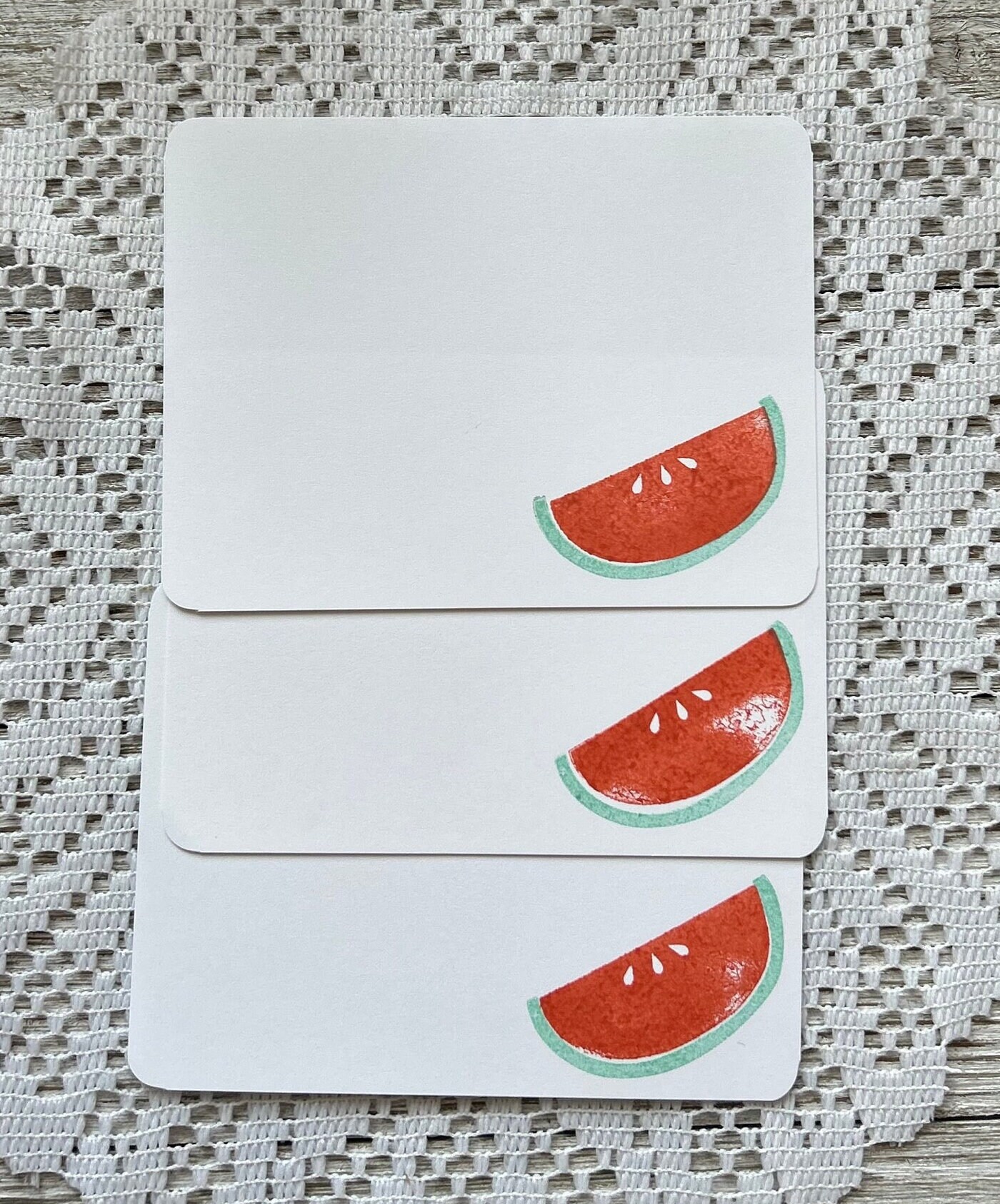 DIY Card Making Kit Watermelon Cards Cute Fruit Cards Greeting Card Kit ...