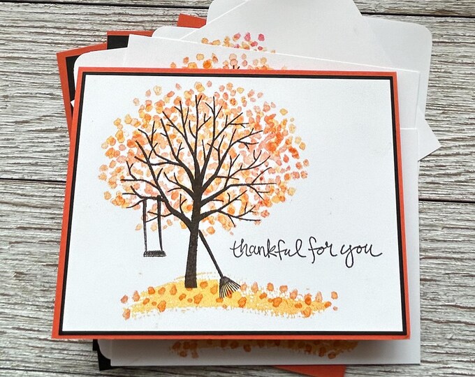 DIY Card Kit || Fall Cards || Autumn Card Kit || Tree Cards || Thinking ...