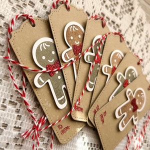 Gingerbread Man Tags Christmas Tags Winter Tags Gift Tags Holiday Tags ...