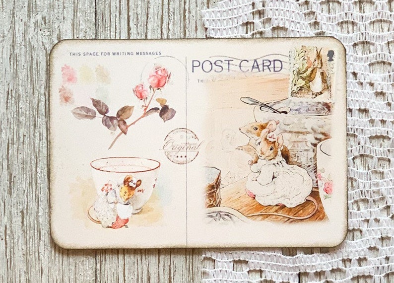Beatrix Potter Postcards | Set of 4 Journal Cards - Etsy