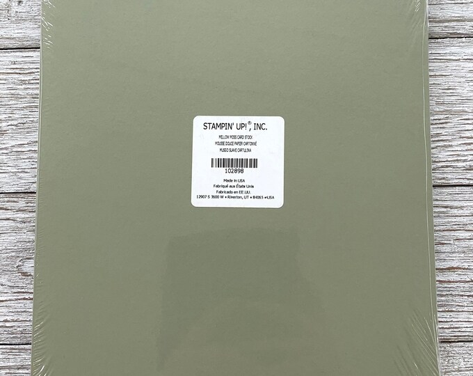 Mellow Moss Cardstock | Stampin up Retired Cardstock | Green Cardstock ...