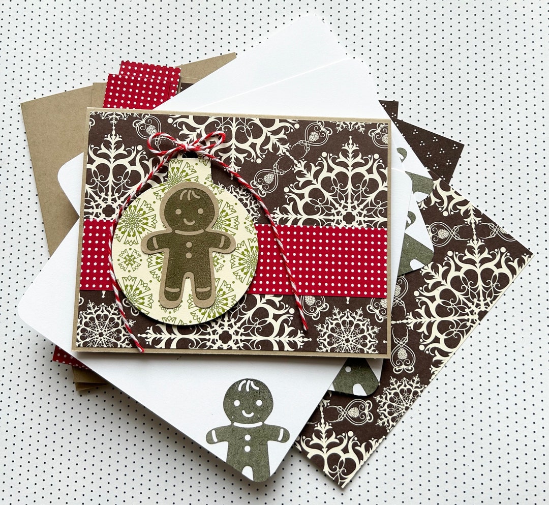 DIY Card Kit || Christmas Cards || Gingerbread Card Kit || Winter Cards ...