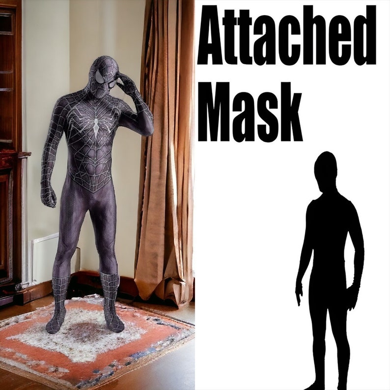 Venom Symbiote Black Suit, Venom Symbiote Spiderman Superhero Cosplay ...