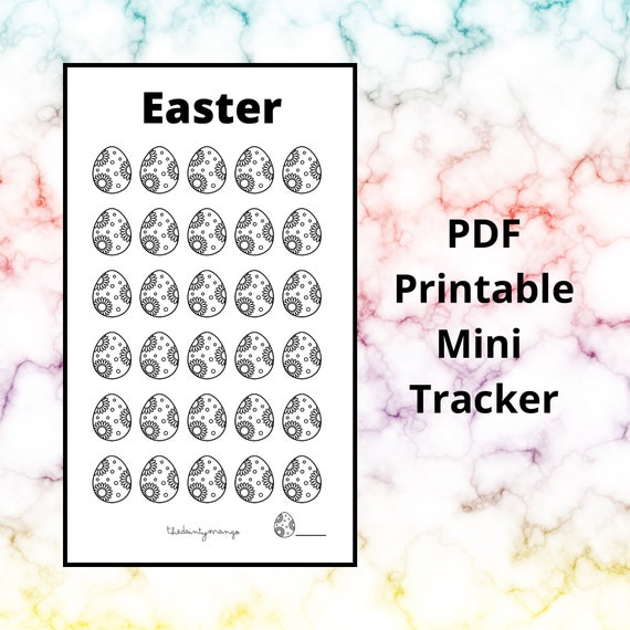 PDF Easter Savings Tracker A6 Mini Savings Tracker - Etsy