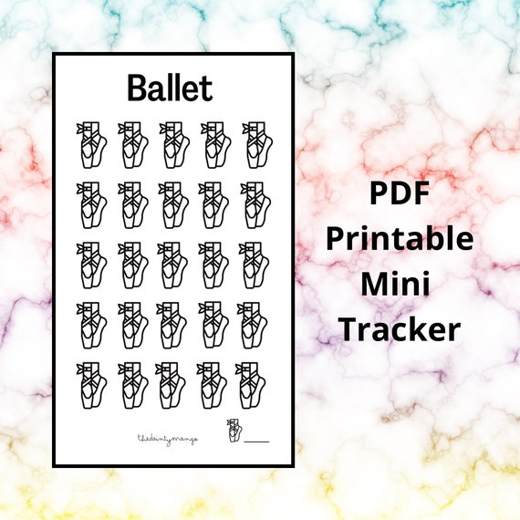 PDF Ballet Savings Tracker A6 Savings Tracker Printable - Etsy