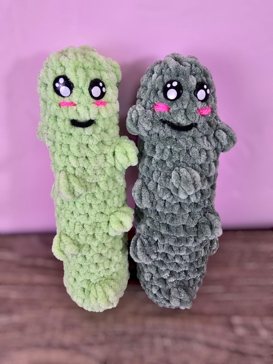 Pretty Pickle, Crocheted Pickle Made With Sparkly Yarn - Etsy