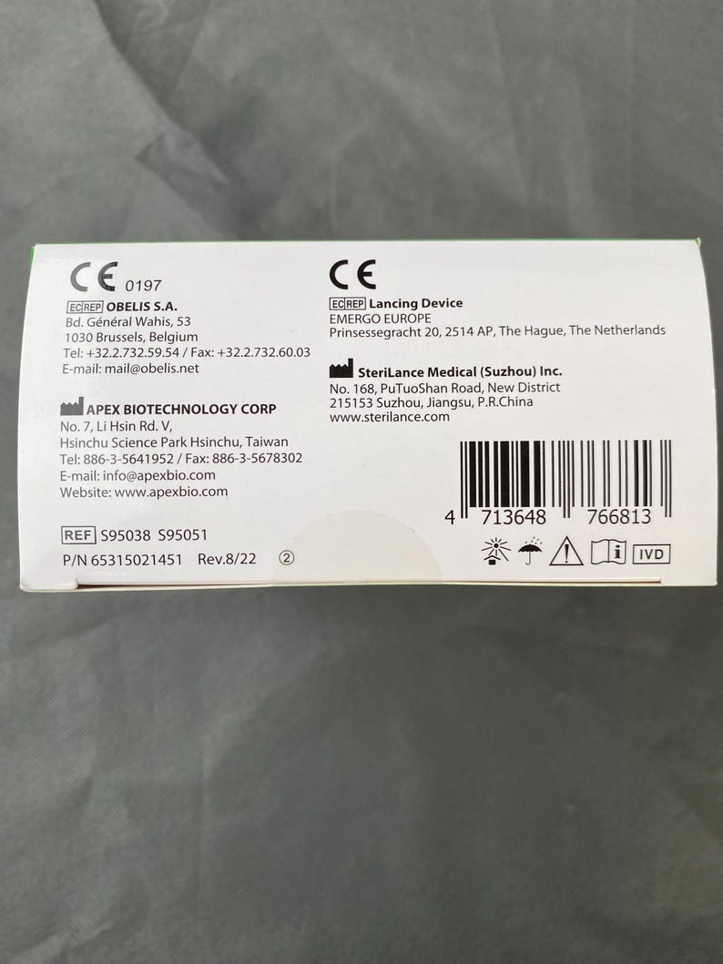 Uasure II Blood Uric Acid Meter Test Kit Gout Meter Tool + 25 Test ...