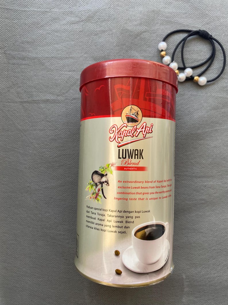 Café mezcla Kapal Api Luwak – Auténtico café de algalia indonesio (200 g) - Etsy México