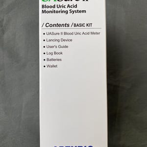 Uasure II Blood Uric Acid Meter Test Kit Gout Meter Tool + 25 Test ...