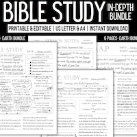 SOAP Bible Study Template Printable Bible Study Journal Guide Scripture ...