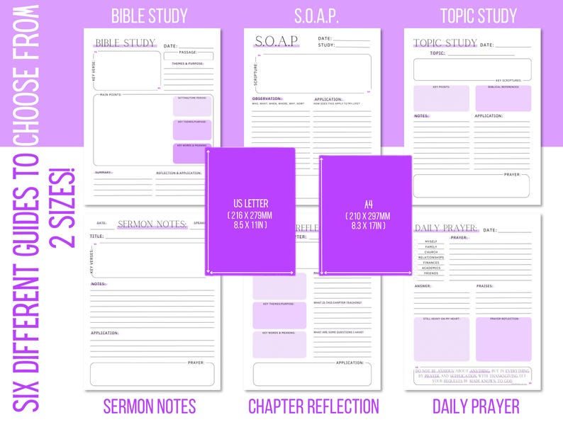 Digital Bible Study, Printable Bible Template, Bible Summary, SOAP ...