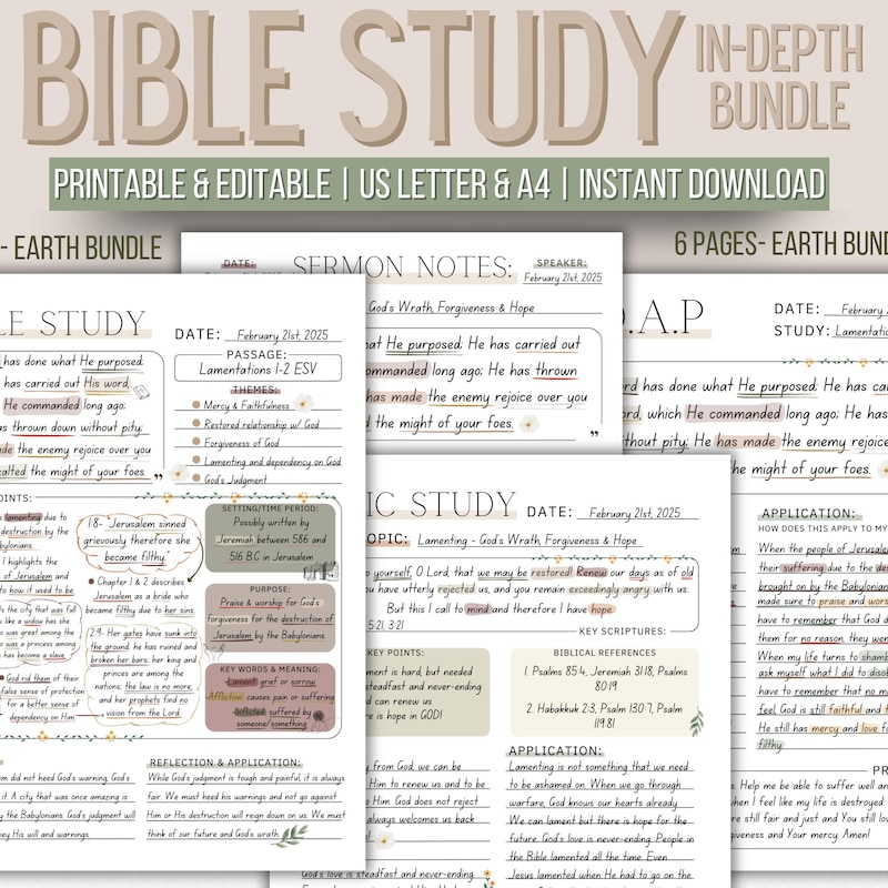 Canva Bible Cover - Etsy