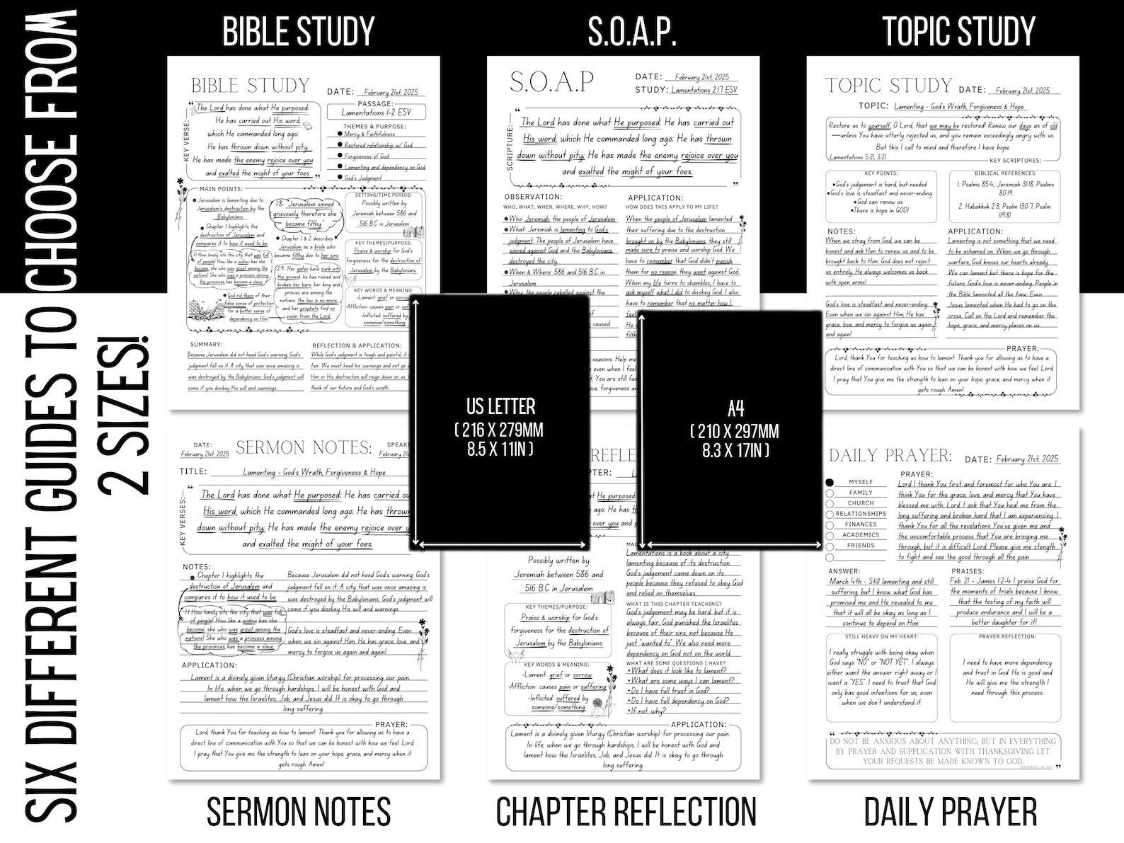 Digital Bible Study Template: SOAP Prayer Journal (canva Editable) - Etsy